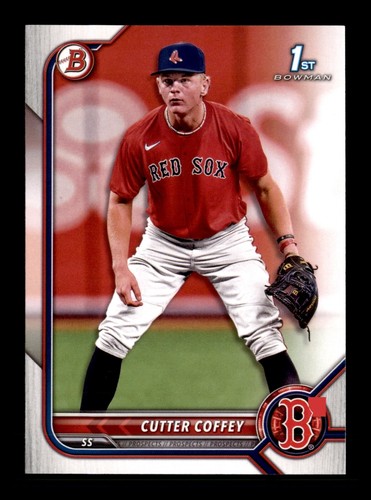 2022 1st Bowman Draft Paper Base #BD-200 Cutter Coffey - Boston Red Sox ...
