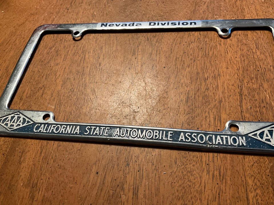 AAA California State Automobile Association License Plate Frame Nevada ...