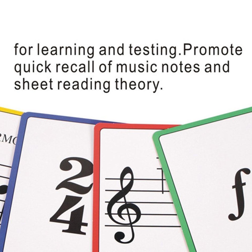 Music Note Theory Study Cards -quickly Memorize Learn The Notes on The ...