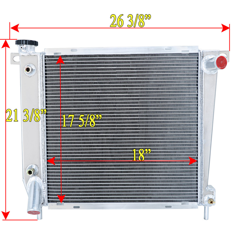 3 Row Aluminum Radiator For 1985-1994 Ford Ranger Explorer Bronco II 2 ...