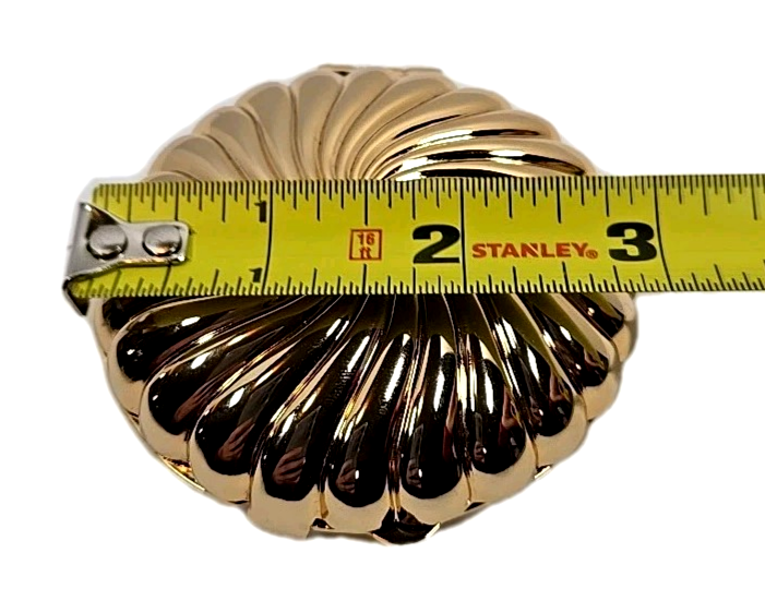 Partylite Clam Shell Tealight Candle Holder Gold Tone Travel Compact ...