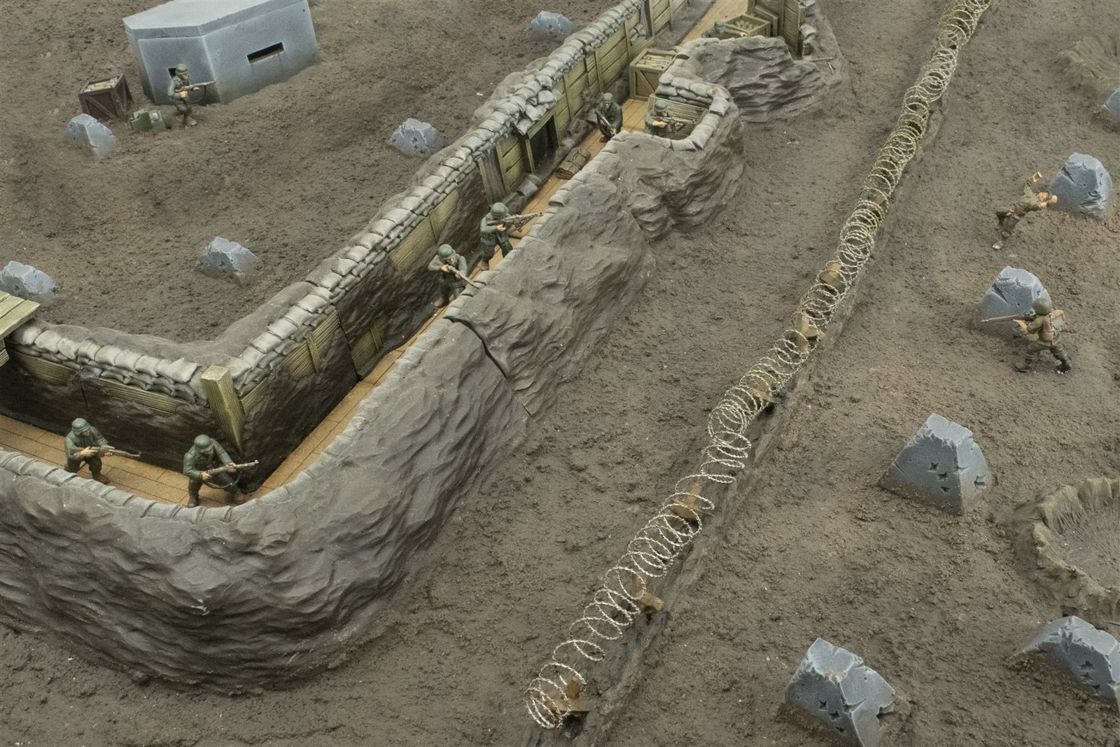 WWG Grabenkrieg-System Schlachtfeld Set - 28mm WW1 Graben Tabletop ...