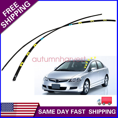 Molding L&R Drip Side Set 73168-SNA-013 73158-SNA-013 For HONDA CIVIC ...