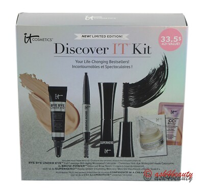 It Cosmetics Discover It Kit 5 pcs Sample Set Limited Edition New In ...