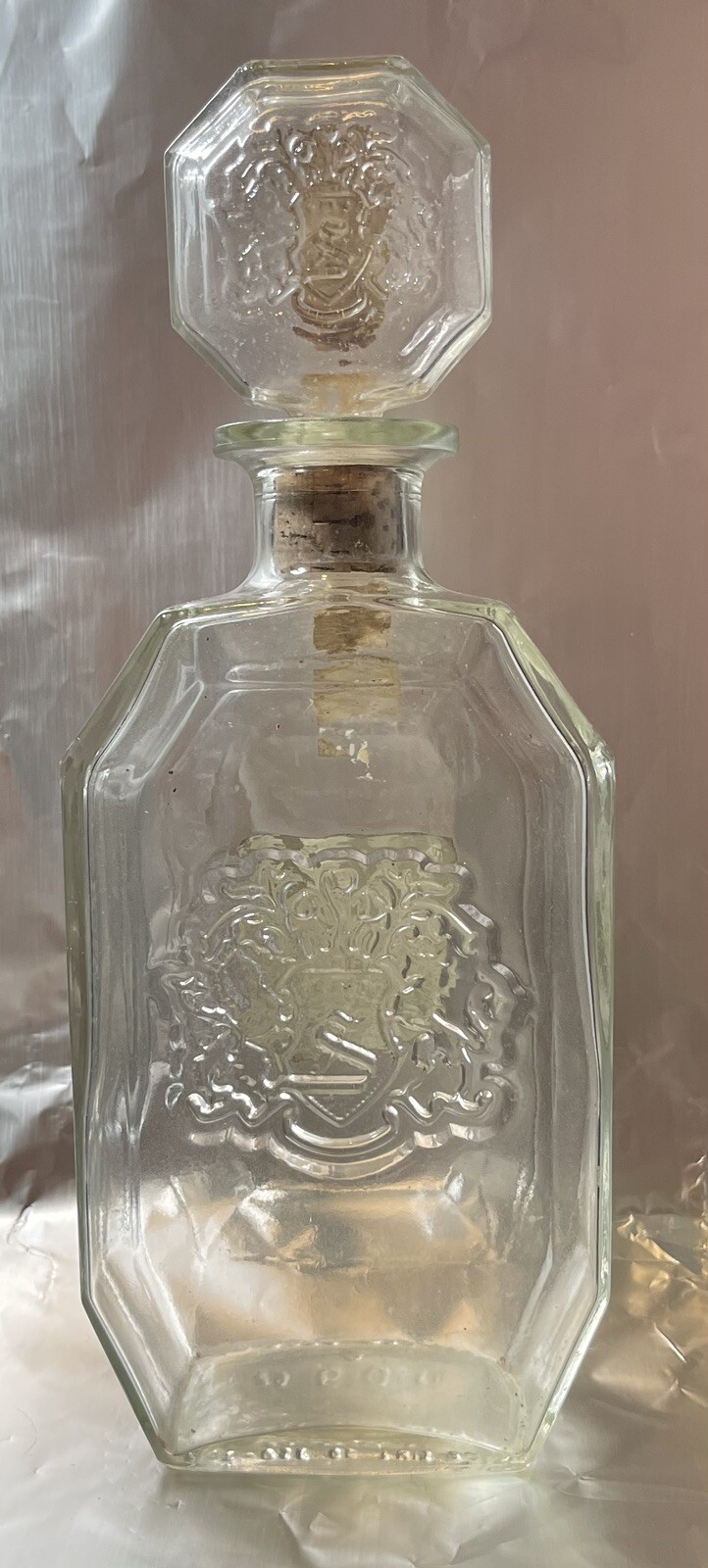 Vintage Schenley Coat of Arms Decanter/Bottle with Matching Stopper ...