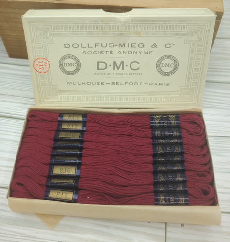 Dollfus-mieg DMC 816 Dark Red Embroidery Floss Threads For Crafts | eBay
