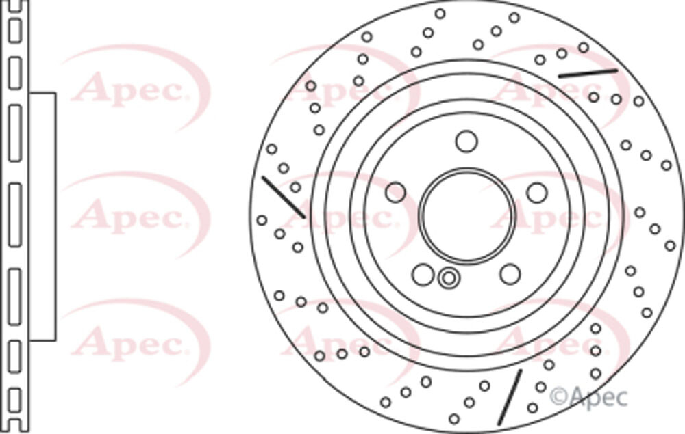 Fits Mercedes A-Class CLA GLA SLK SLC 2.0 3.0 5.4 MFD Rear 1x Brake ...