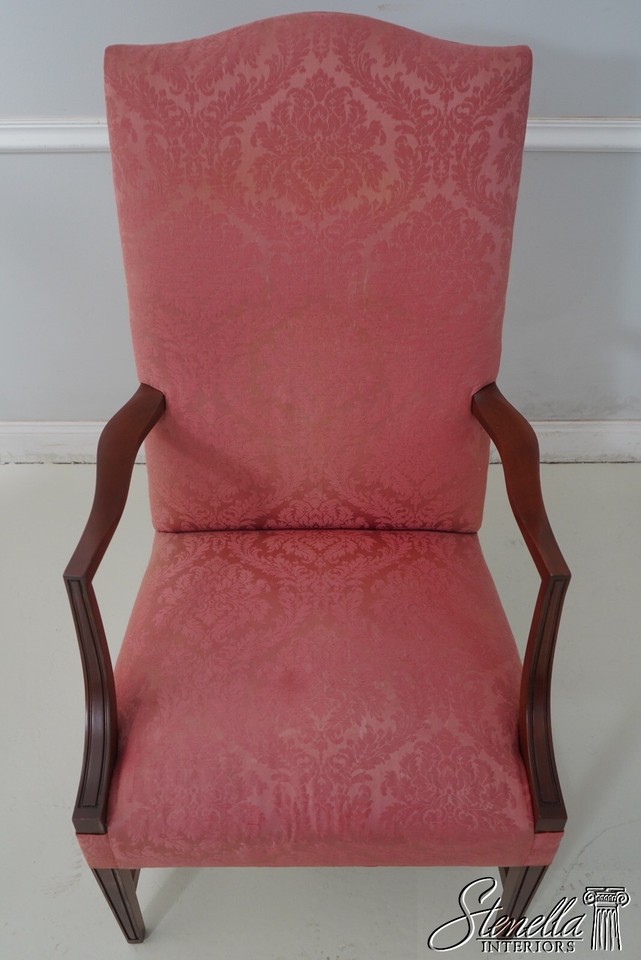68788: Federal Style Vintage Mahogany Lolling Library Chair | eBay