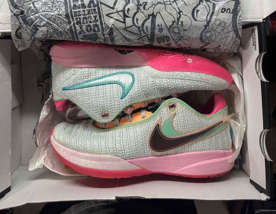 NIKE LEBRON XX 20 TIME MACHINE BASKETBALL SIZE 10 LIG… - Gem