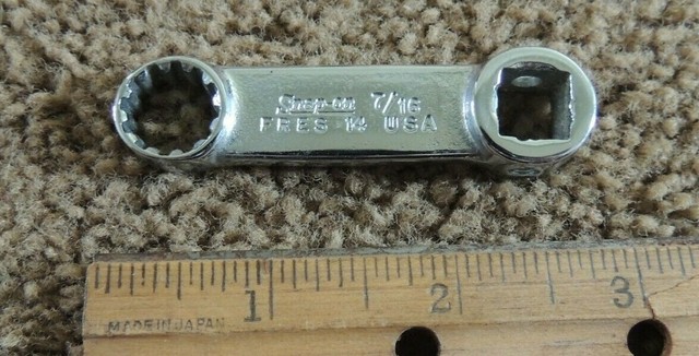 Snap-on FRES14 Spline Torque Wrench Adapter 3/8" Drive 7/16" Made in ...