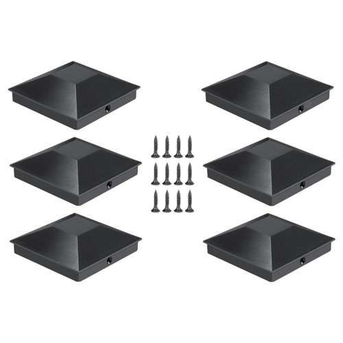 6Pcs Pyramid Post Caps Covers for 4x4 Waterproof Garden Fence Post ...