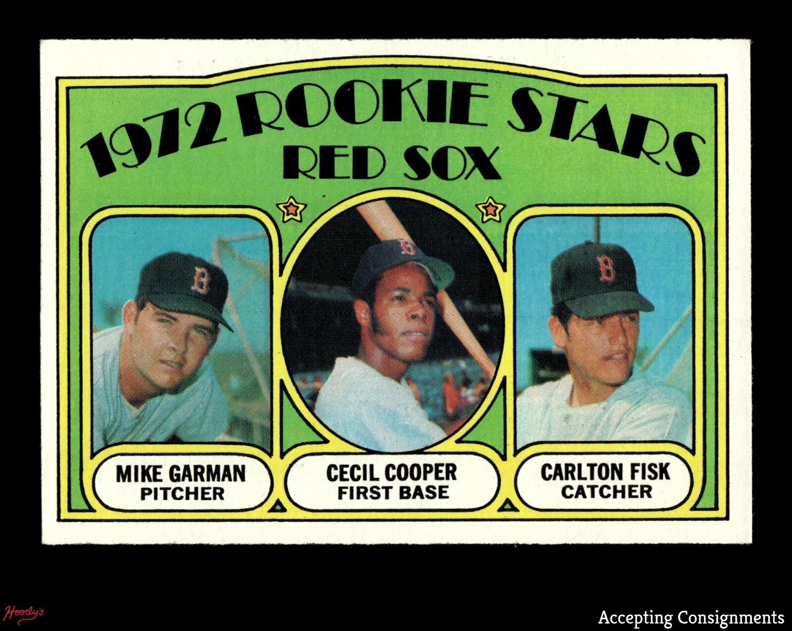 1972 Topps #79 Rookie Star Mike Garman, Cecil Cooper, Carlton Fisk RC ...