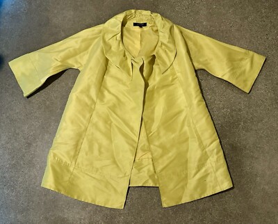 Nine West Women's Yellow Modernism Shawl Collar Rain Coat | eBay