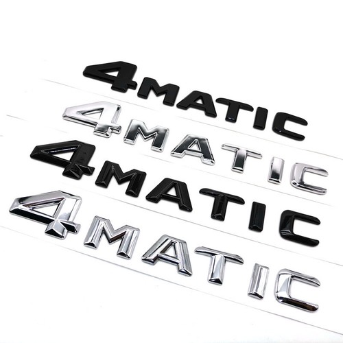 4MATIC Logo Letter Emblem Decal for Car Side Fender Rear Trunk Badge ...