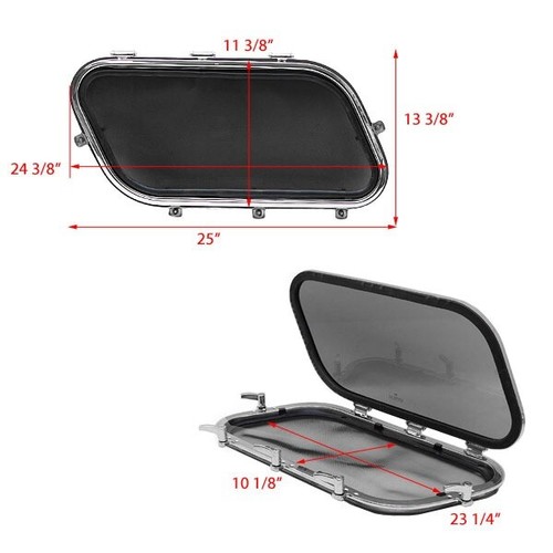 Bomar Boat Port Window S321POR-.75-LSA | Four Winns 060-2180 w/ Screen ...