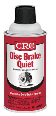 CRC 05017 Disc Brake Quiet - 9 Oz. Noise Dampening Formula for Smooth ...