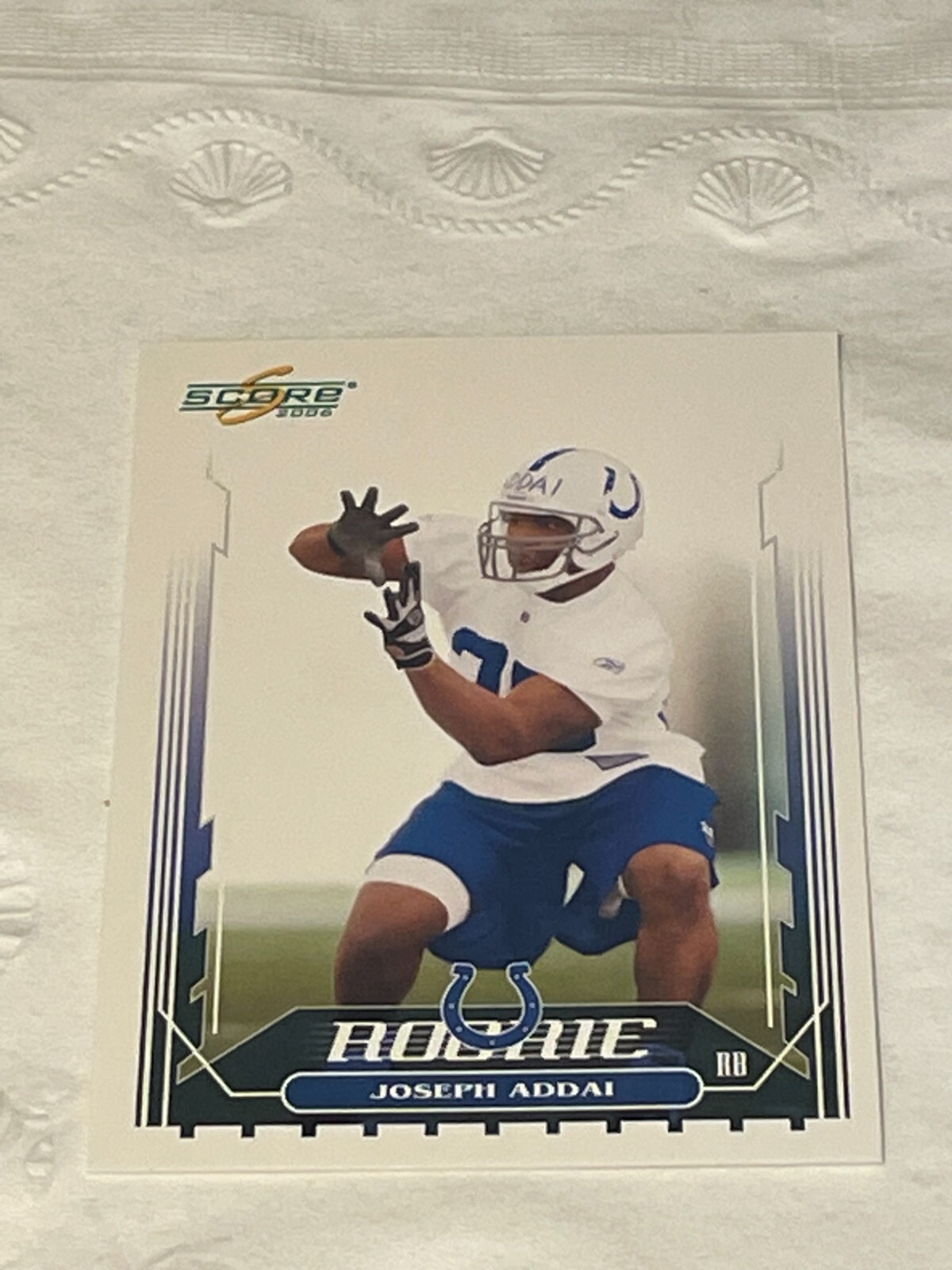 2006 Score Joseph Addai Rookie Card #377 RC Indianapolis Colts | eBay