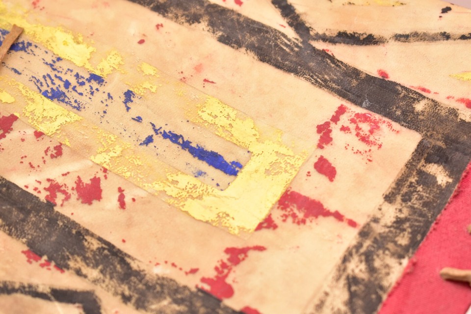 Native American Lakota Sioux Indian Painted Rawhide Parfleche Bag pouch ...