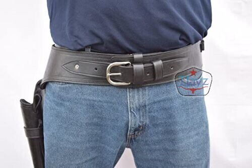 TJAYZ AMERICAN THICK LEATHER COWBOY 22 CAL HOLSTER GUN BELT DROP LOOP ...