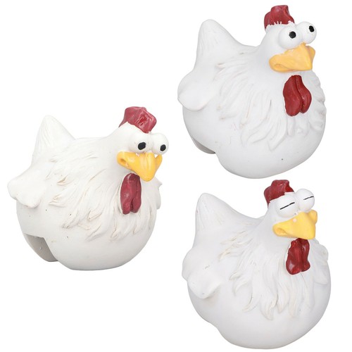 Big Eye Chicken Ornaments Funny Chicken Statues For Garden Stairs Farm ...