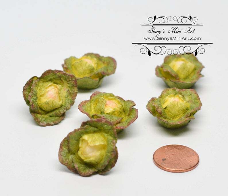 1:12 Dollhouse Miniature Cabbage 6 PC Miniature Vegetable AZ A2487 | eBay