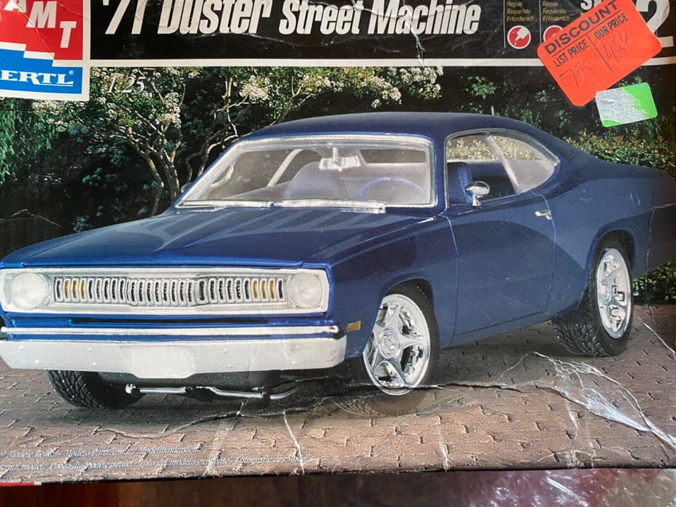 Vintage rare estate AMT 1/25 ‘71 Duster Street Machine Model Kit 8334 ...