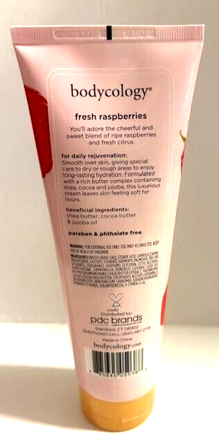 bodycology fresh raspberries scent 8oz body cream butter moisturizing ...