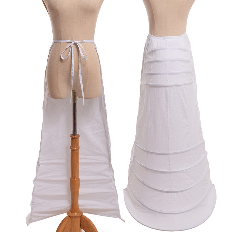 Victorian Crinoline Underskirt Painner Long Hoop Cage Back Bustle ...