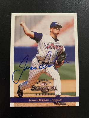 Jason Dickson Signed 1997 Donruss Signature Series Card Los Angeles ...
