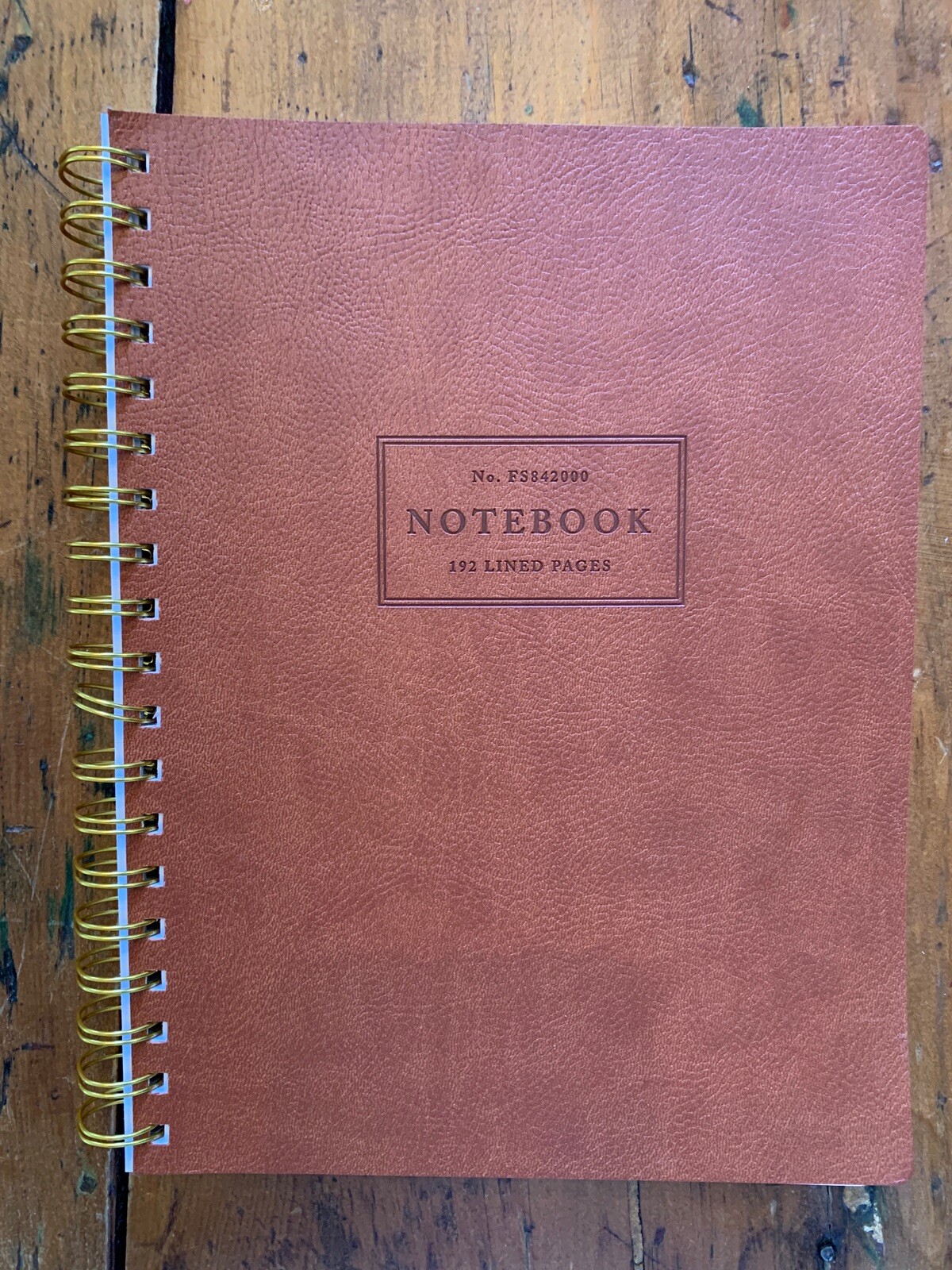 Fringe Luxury Notes 192 Page Notebook Quality Materials Cognac Tan ...