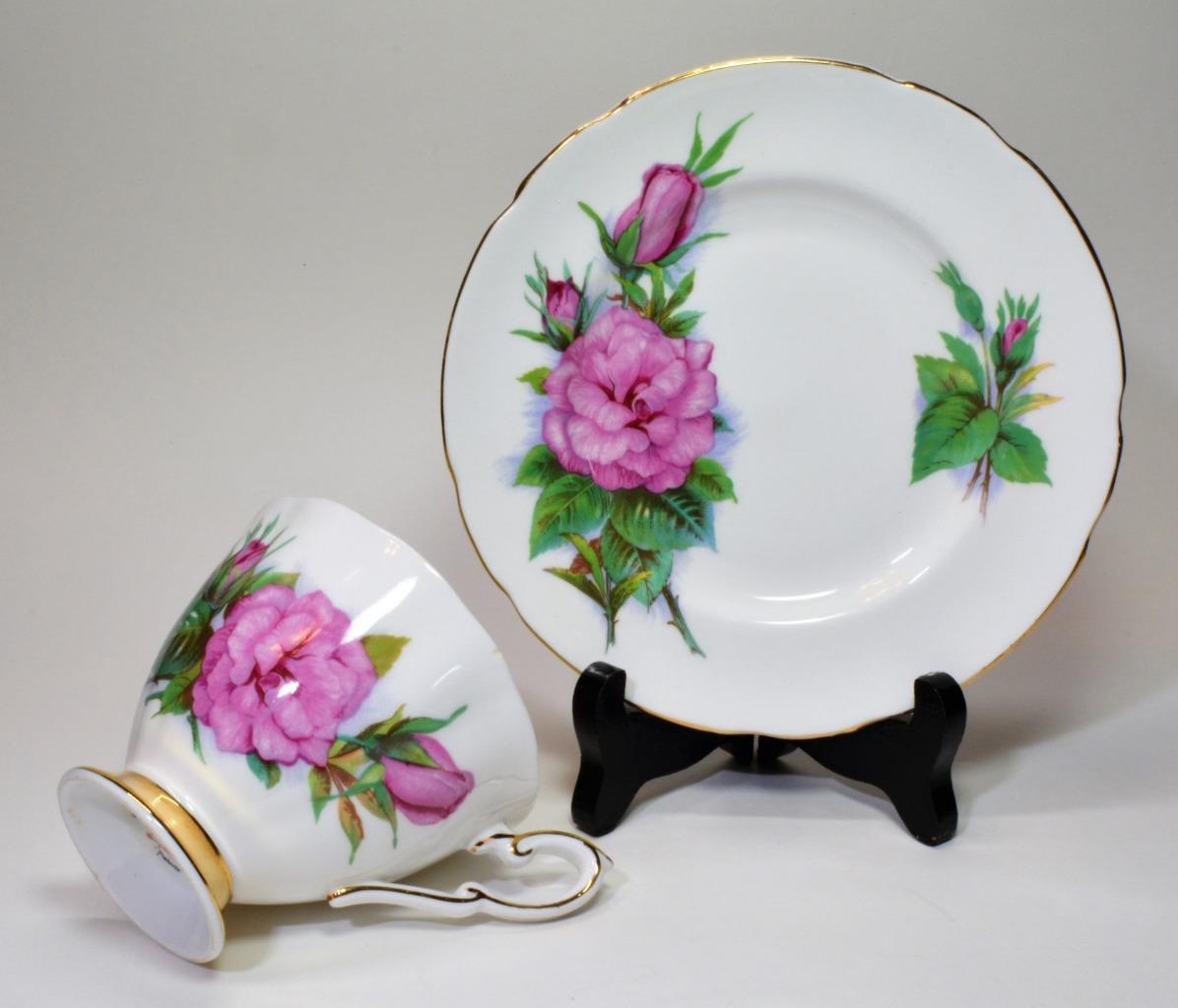 Vintage Paragon Angleterre World Famous Roses Prelude Ensemble Pieds ...