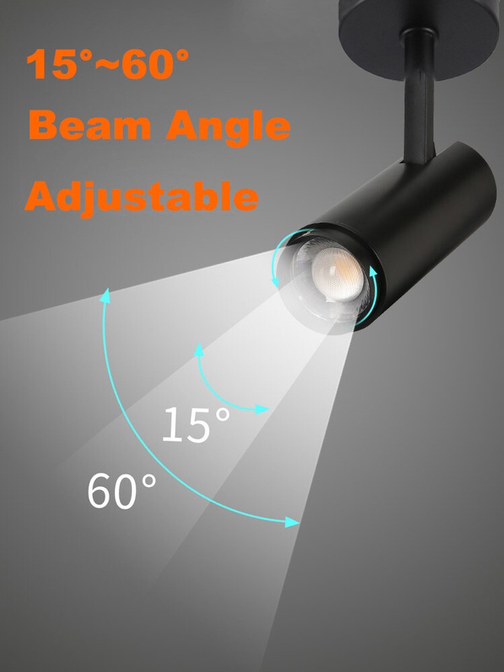 LED COB Ceiling Lights Dimmable Lamp Fixture Zoomable Picture Foucs ...