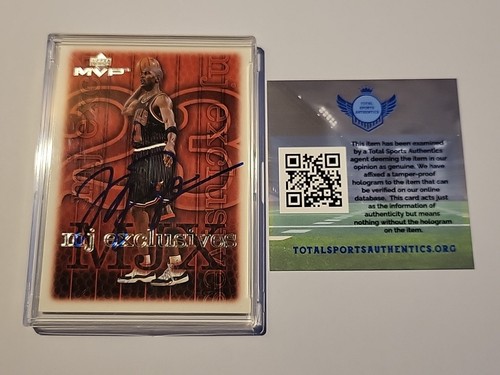 Michael Jordan Hand-Signed Auto 1999 Upper Deck MVP MJ Exclusives #186 ...