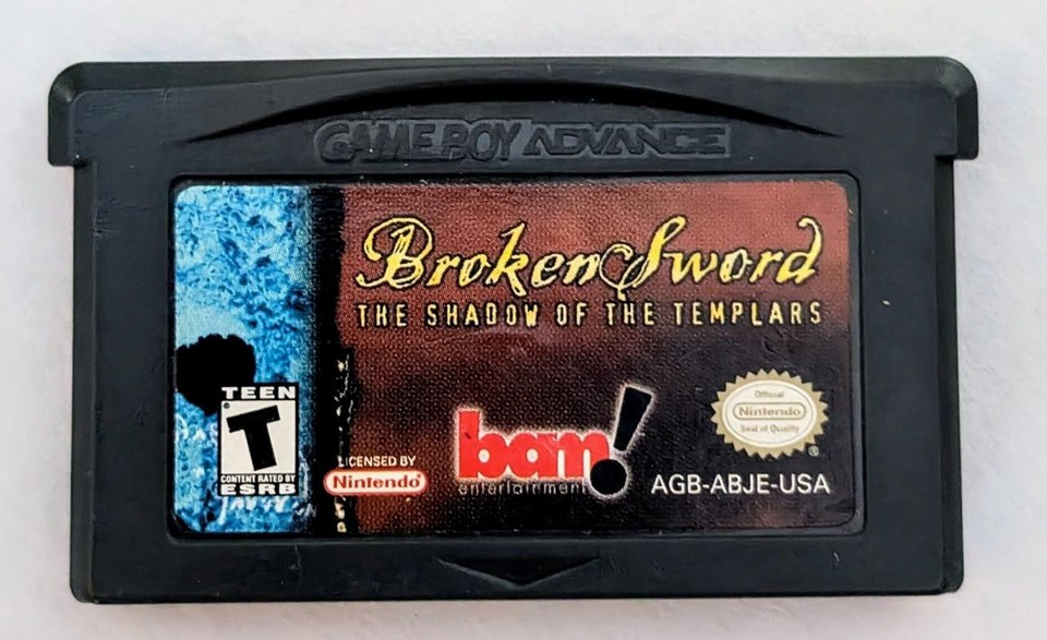 BROKEN SWORD: THE SHADOW OF THE TEMPLARS NINTENDO GAMEBOY ADVANCE SP ...