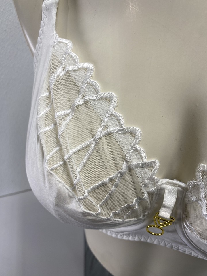 PrimaDonna Womens Arthill Full Cup Mostly Sheer Bra Size 32F White | eBay