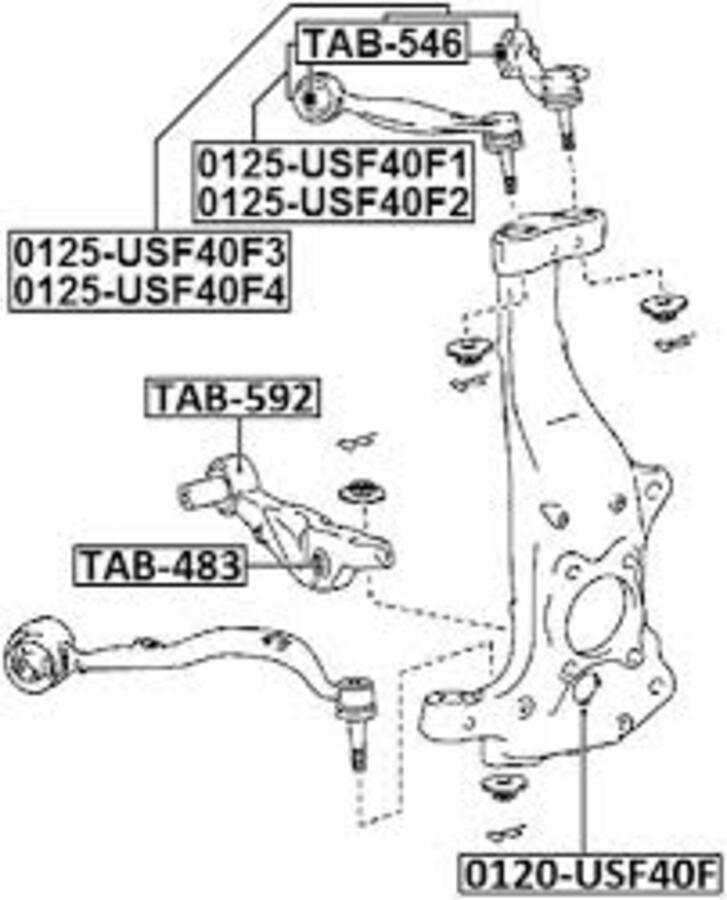 TOYOTA LEXUS Genuine OEM LS460 LS460L USF40 Front Suspension Lower Arm ...