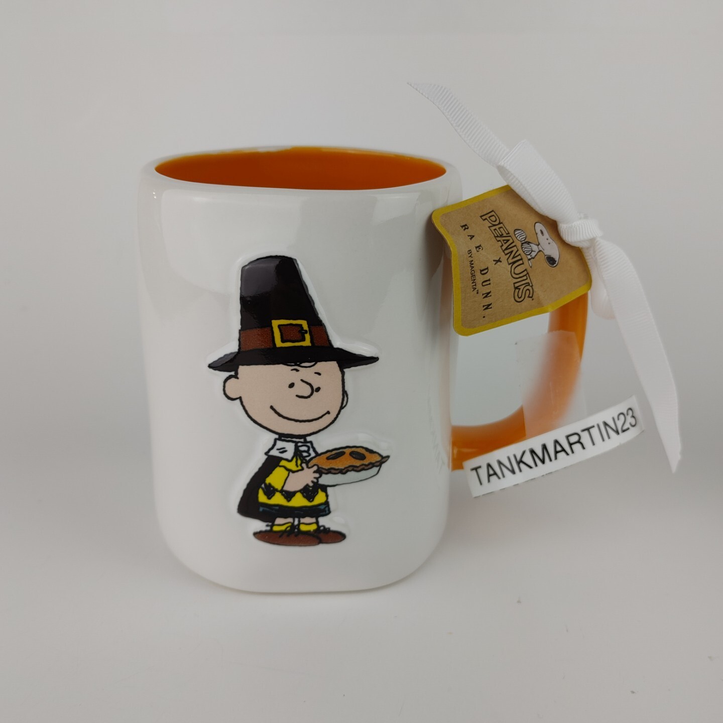 Peanuts Charlie Brown Pilgrim Thanksgiving Large Coffee Cup Mug Give ...