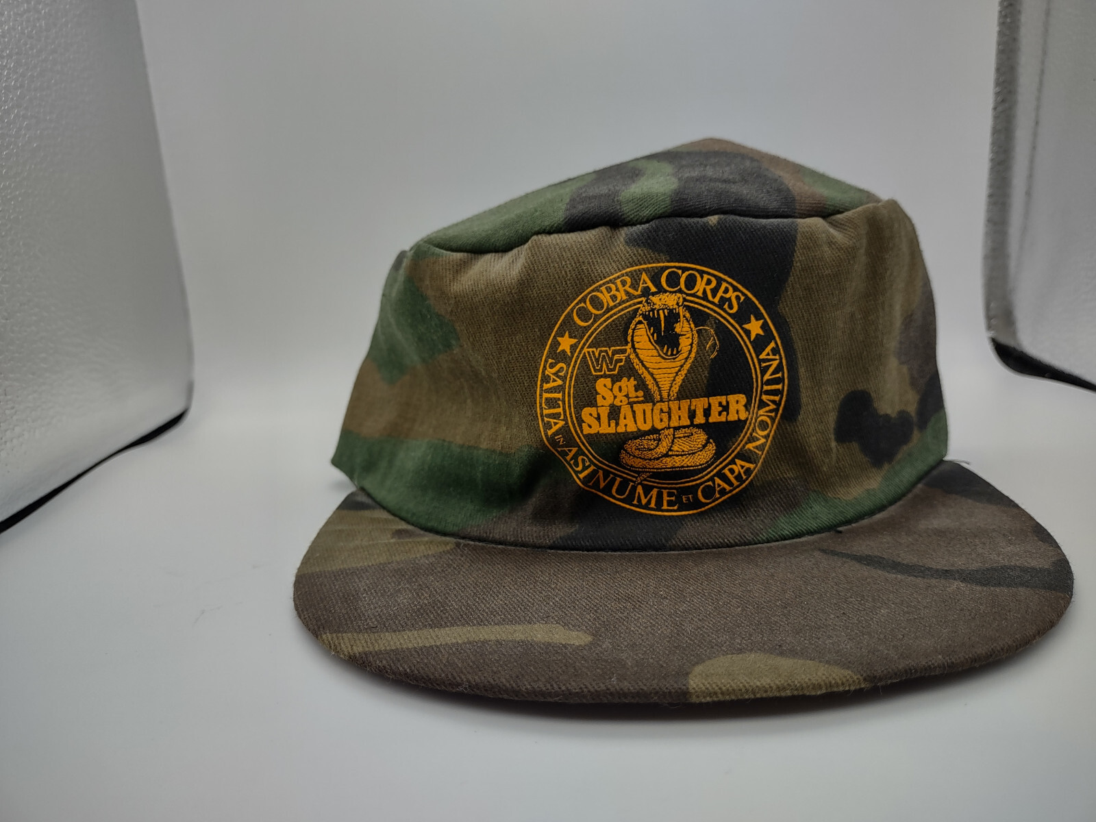 Vintage 1980s WWF Sgt. Slaughter Cobra Corps cap, WWE Hall of Famer | eBay