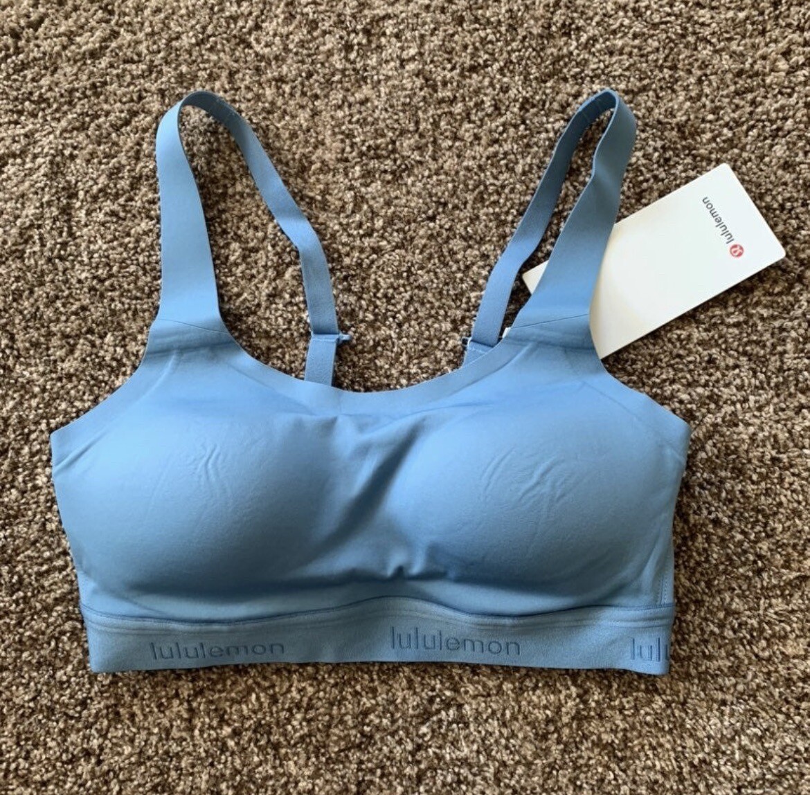 NWT Lululemon Fine Form Bra Utility Blue UTYB - Size 32B | eBay
