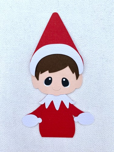SHELF ELF PEEKER paper piecing for scrapbooking / card making etc ...