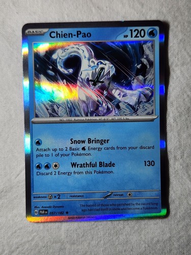 Chien-Pao 057/182 - Paradox Rift - Holo Rare - Pokemon Card TCG - MINT ...