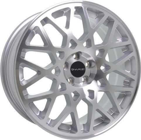18" DARE LG2 ALLOY WHEELS FITS SKODA SEAT LEON EXEO ALTEA SILVER POLISH ...