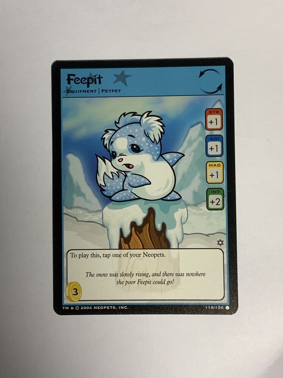 Neopets TCG - Feepit 119/150 - Hannah And The Ice Caves 2004 - NM | eBay