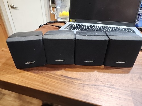 4x Bose Single Cube Speakers Lifestyle/Acoustimass Push Style Raw Wire ...