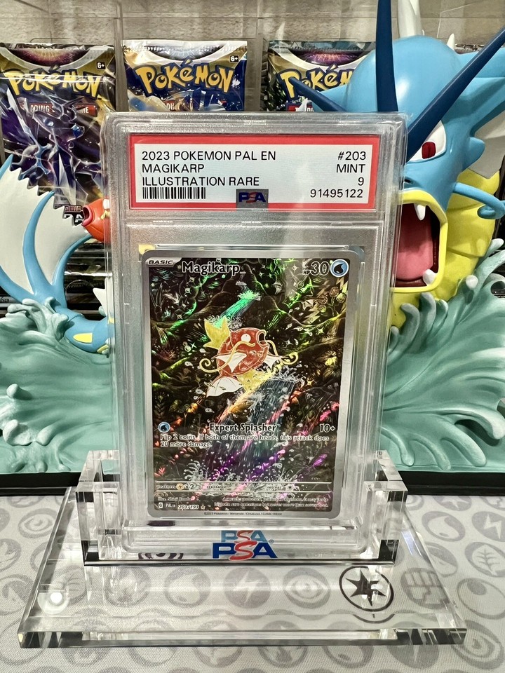 Magikarp 203/193 Illustration Rare Holo PSA 9 Pokémon TCG Paldea ...