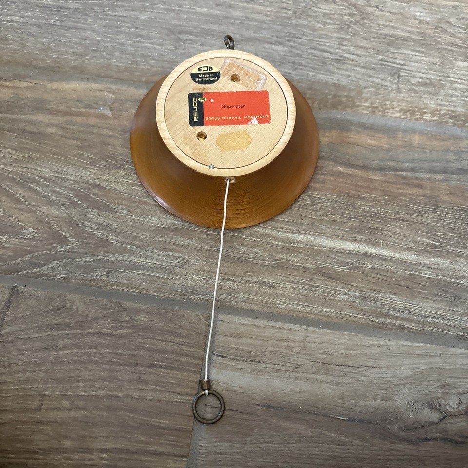 Vintage Reuge Hummel Swiss Musical Movement Pull String Wall Hanging ...