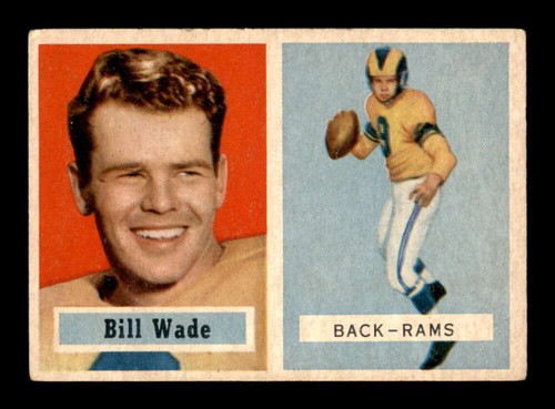 1957 Topps #34 Bill Wade VG X2892540 | eBay
