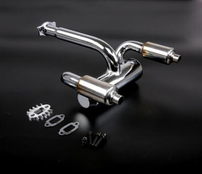 BAJA 5b double exhaust pipe with muffler | eBay