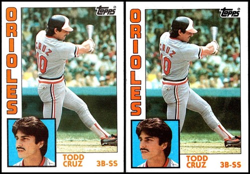 Topps Todd Cruz Baltimore Orioles (2) Card Lot - Blink and It’s Gone ...