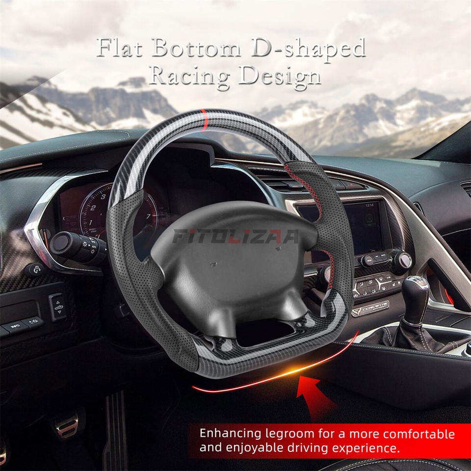 Hydro Dip Carbon Fiber Steering Wheel For Chevy Corvette C5 Z06 ZR1 ...